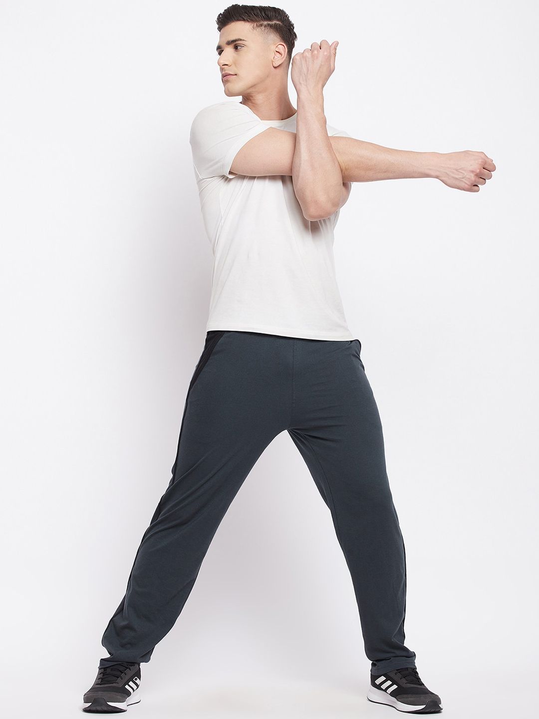 Buy NEVA Men Cotton Mid Rise Regular Fit Track Pants - Track Pants for ...