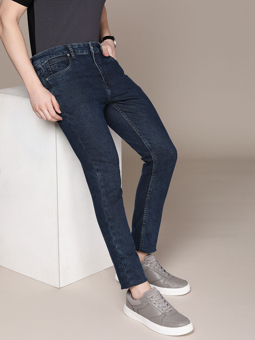 French Connection Men Slim Fit Light Fade Stretchable Jeans - Price History