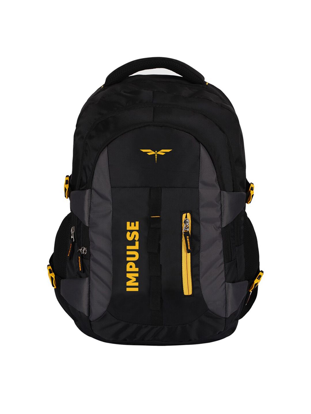 Impulse Brand Logo Printed Large Backpack with Compression Straps ...