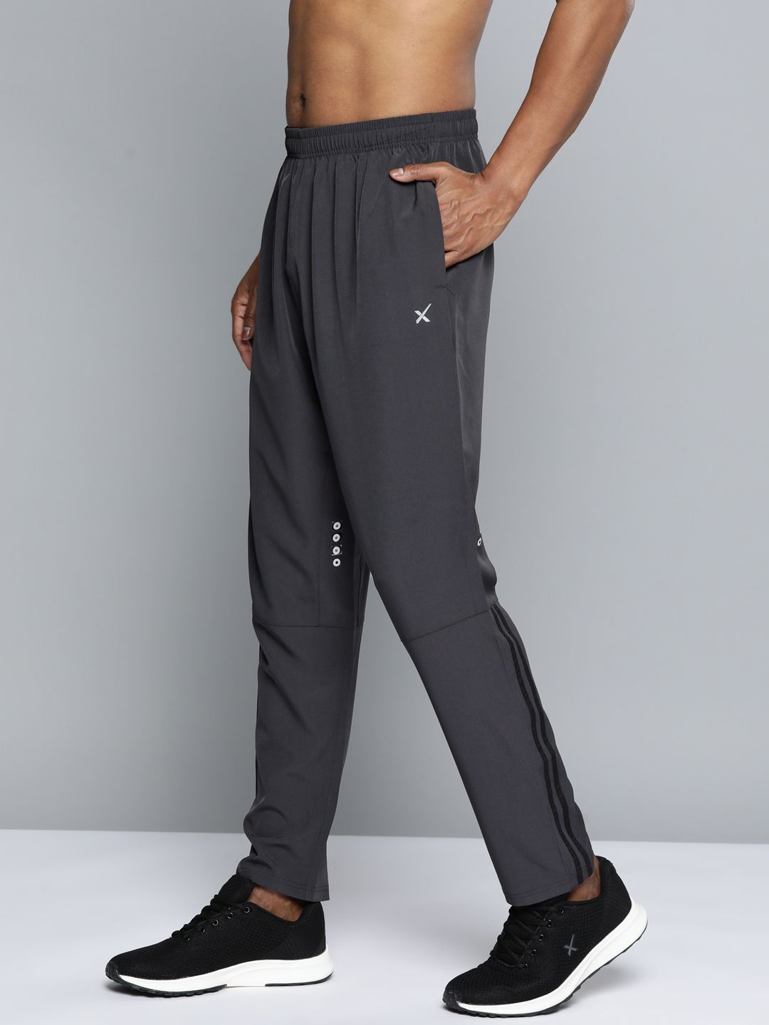 HRX by Hrithik Roshan Men Striped Running Track Pants - Price History