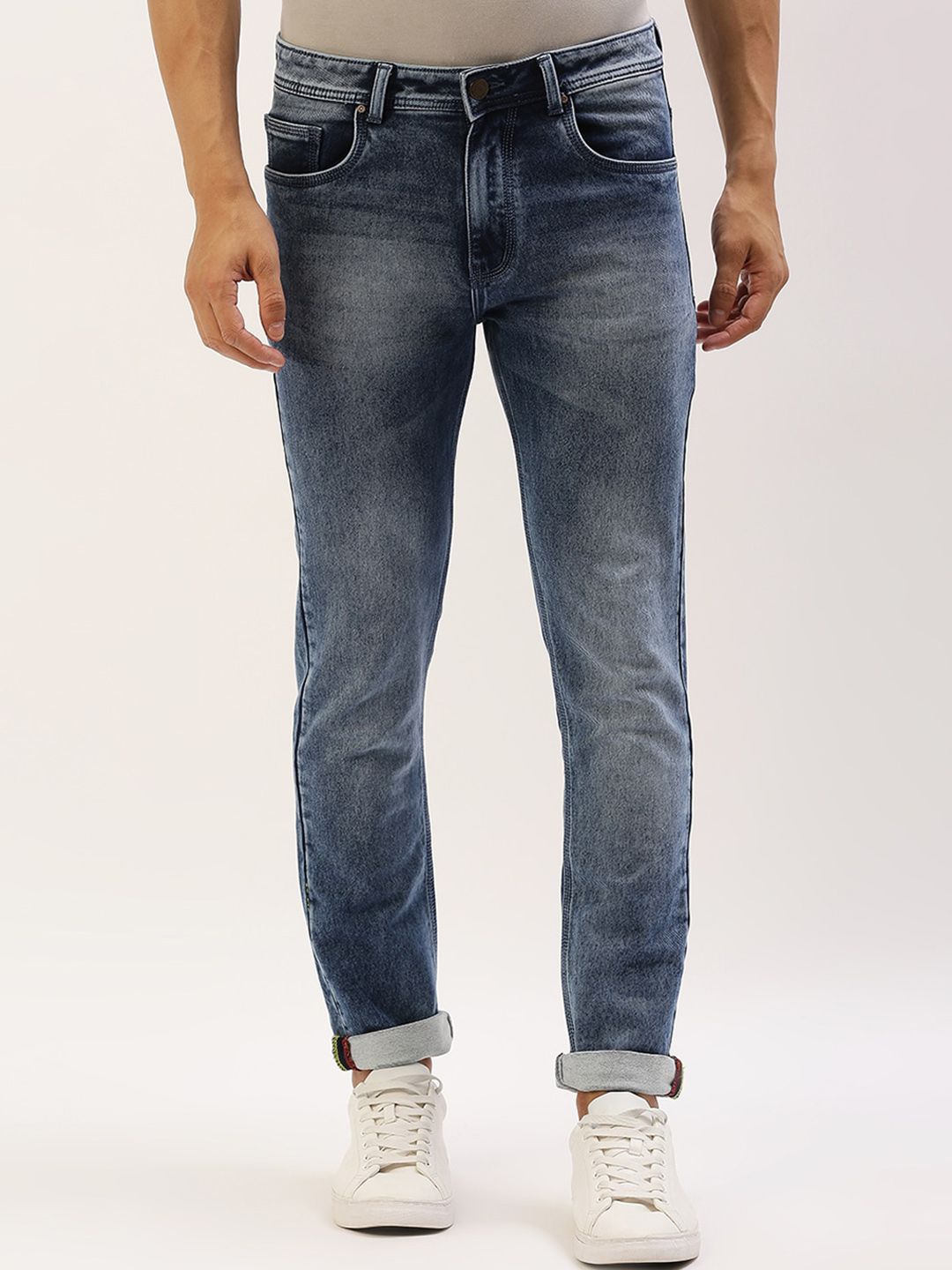 High Star Men Slim Fit Heavy Fade Stretchable Jeans - Price History