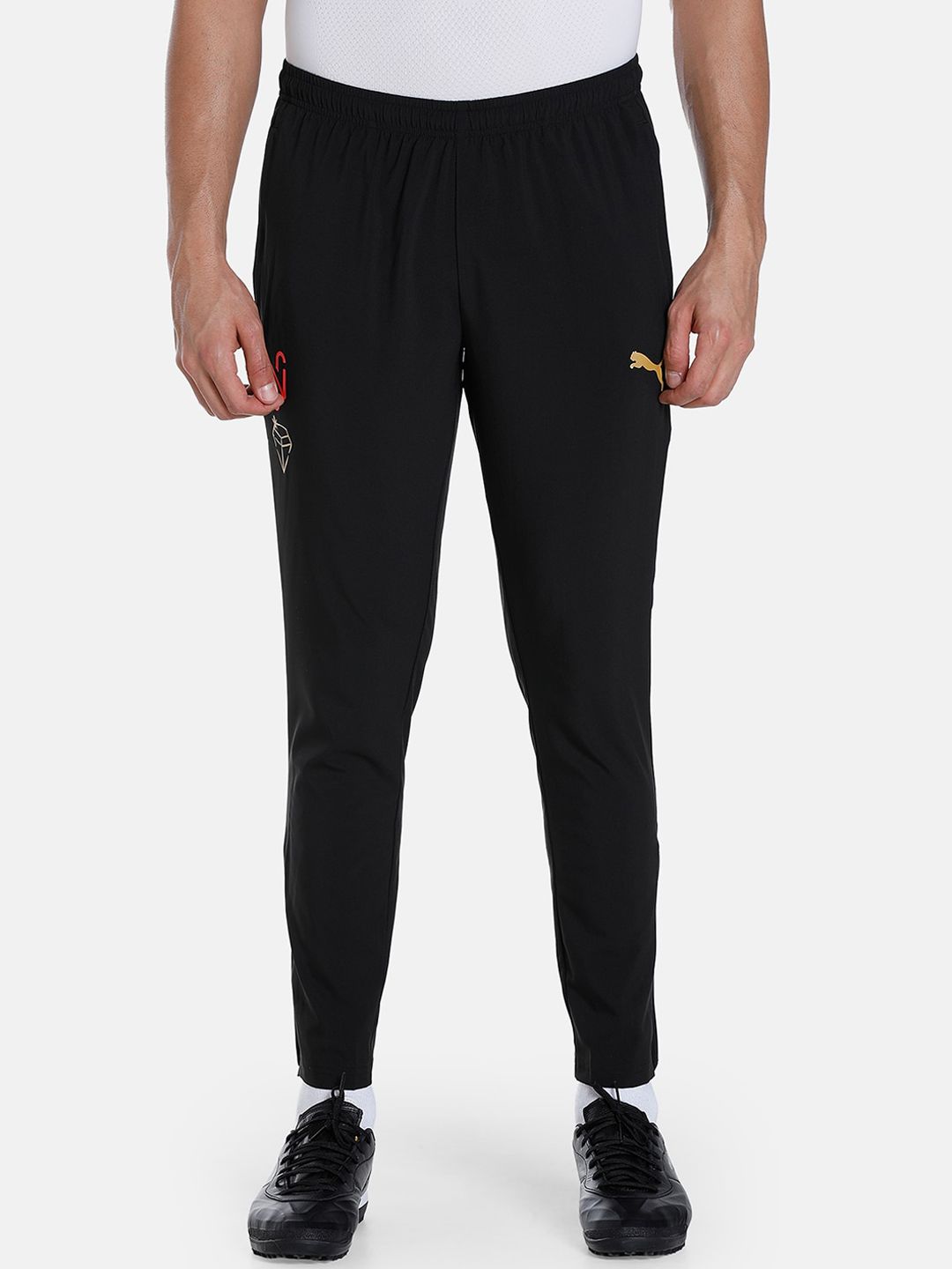 Puma Men Neymar Jr Diamond Brand Logo Printed Football Track Pants ...