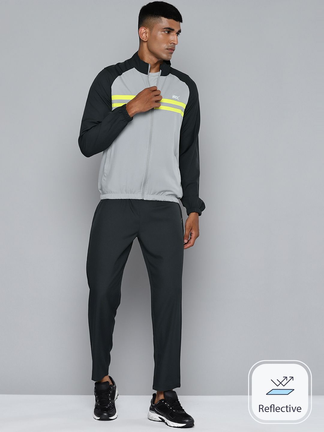 HRX by Hrithik Roshan Striped Rapid-Dry Running Tracksuit - Price History