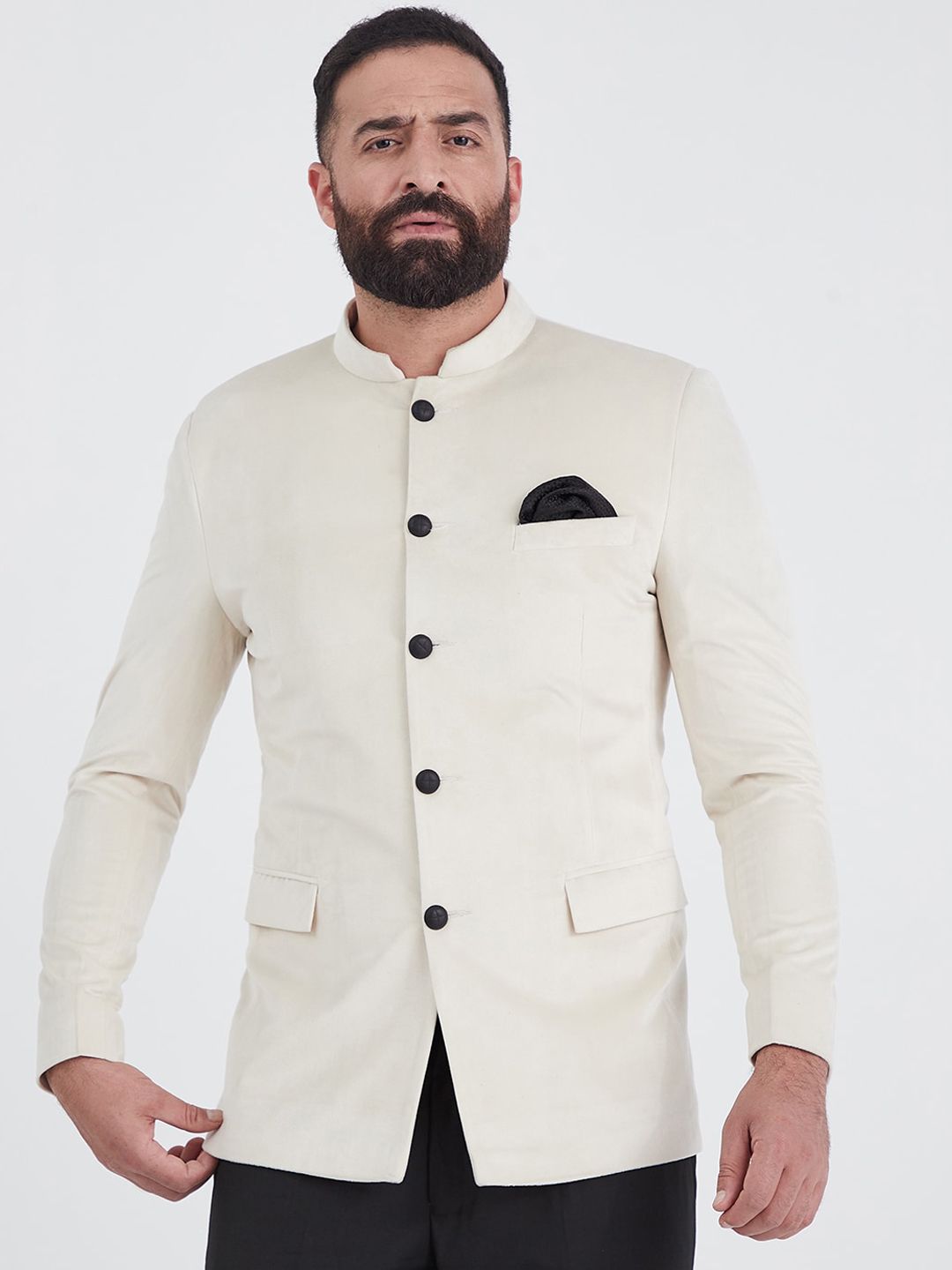 MR BUTTON Slim-Fit Bandhgala Blazer - Price History