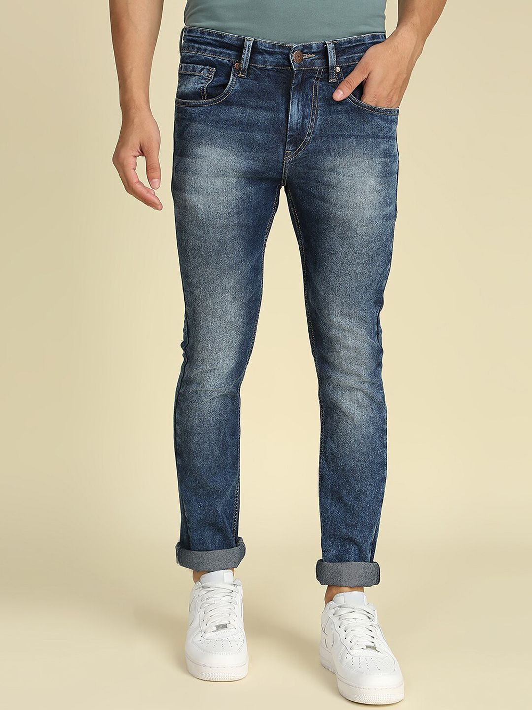High Star Men Slim Fit Heavy Fade Stretchable Jeans - Price History