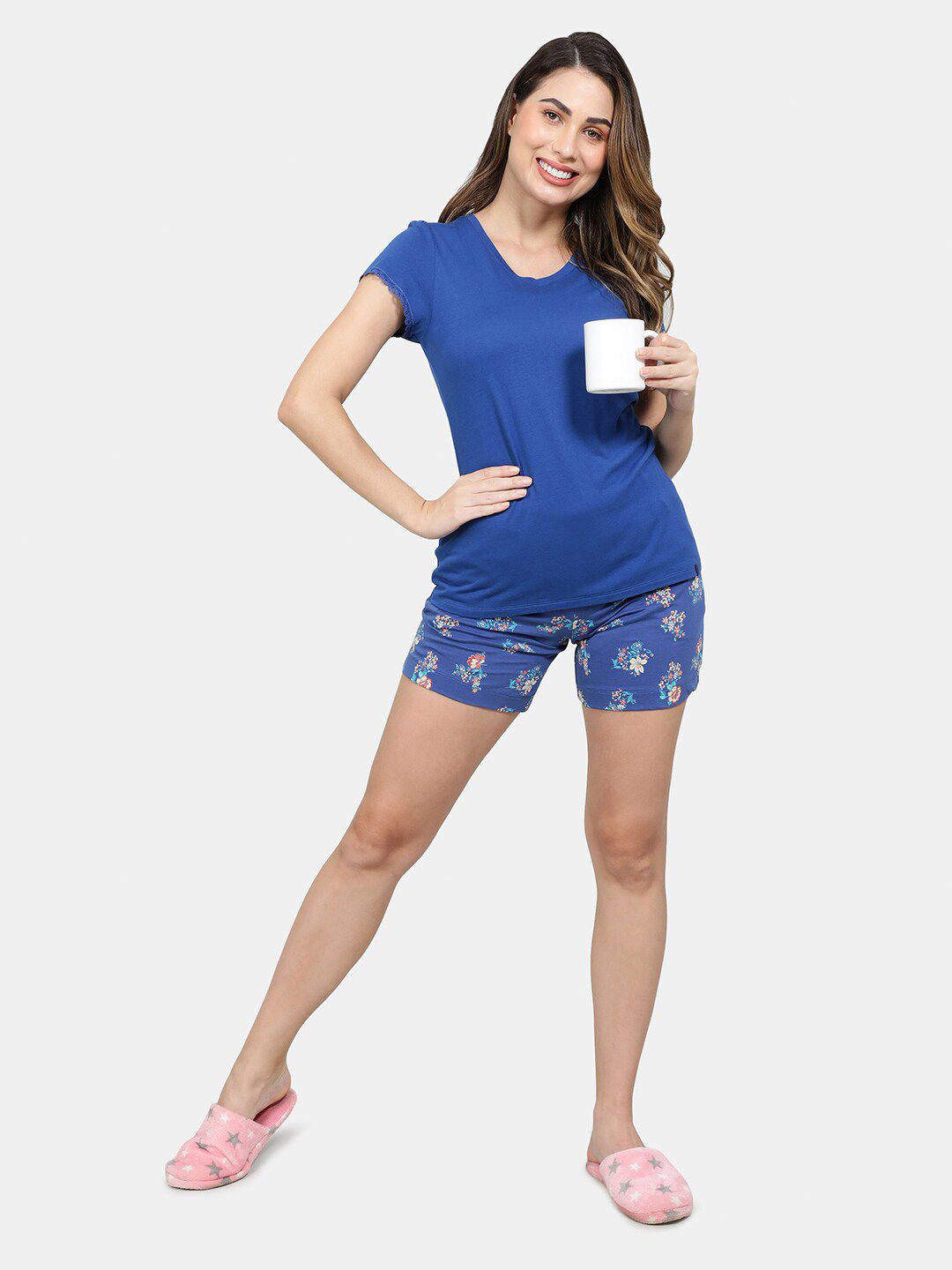 Buy Jockey Micro Modal Cotton Relaxed Fit Solid V Neck Half Sleeve ...