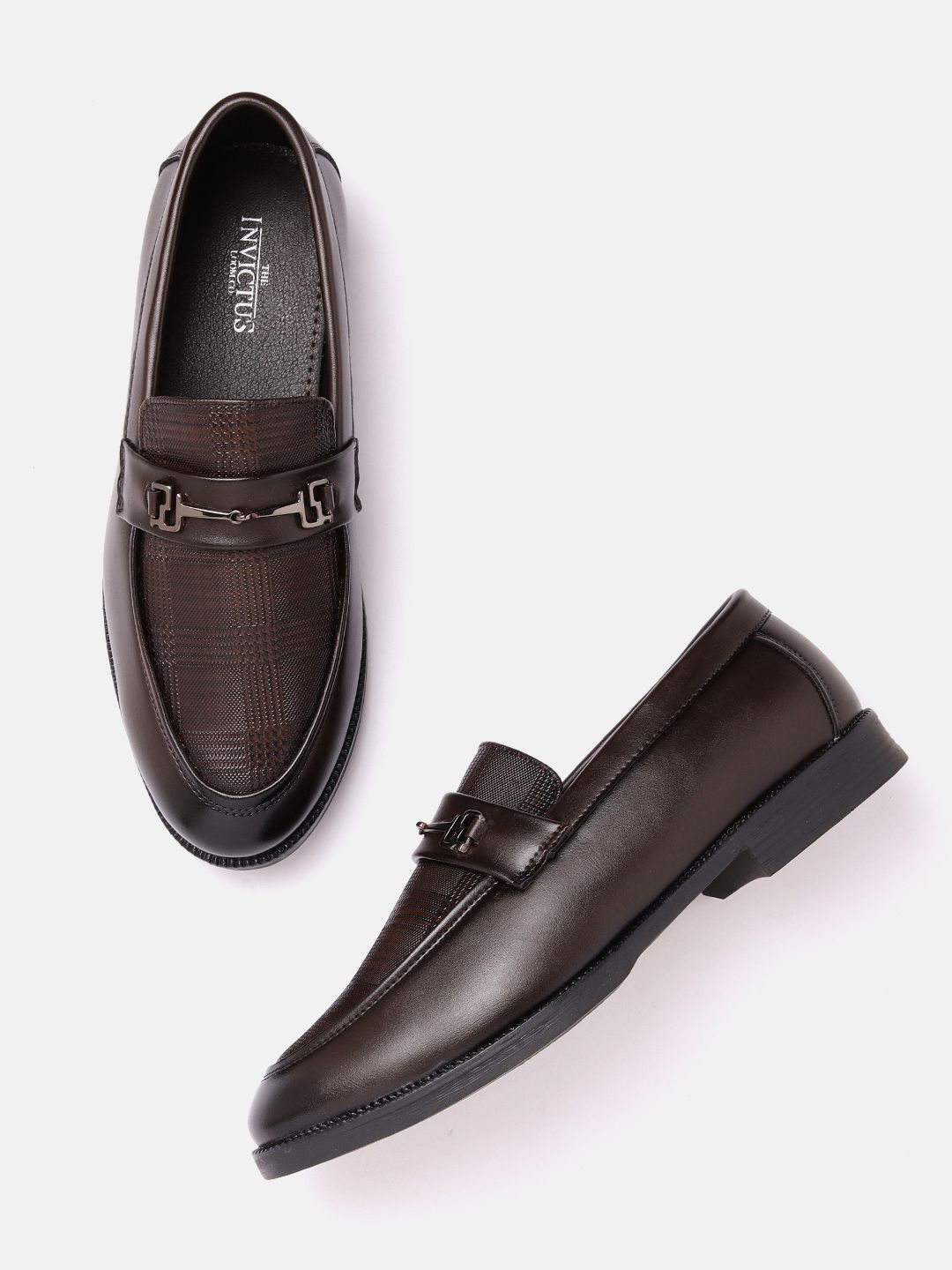 INVICTUS Men Textured Formal Horsebit Loafers - Price History