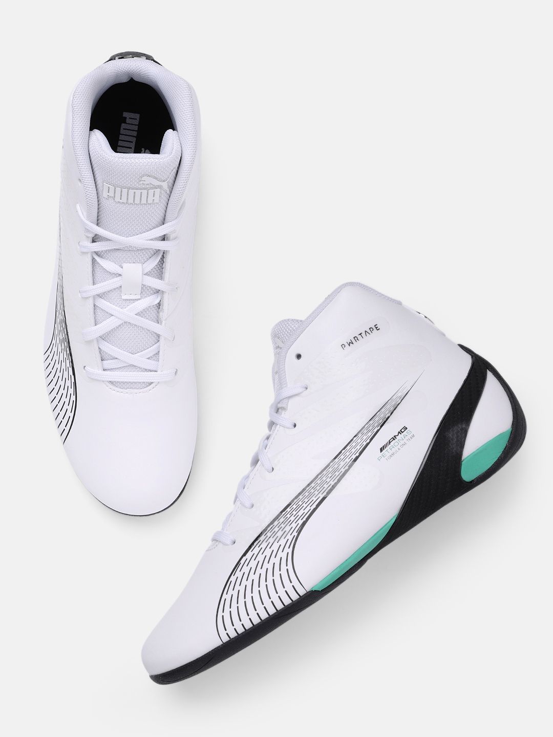 PUMA Motorsport Unisex Mercedes AMG Petronas Carbon Cat Mid-Top ...