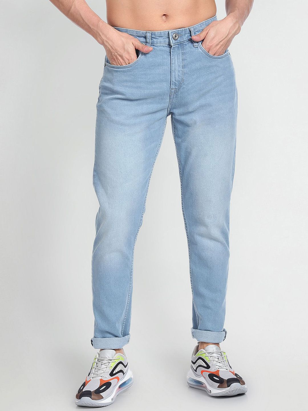 Flying Machine Men Slim Fit Light Fade Clean Look Jeans - Price History