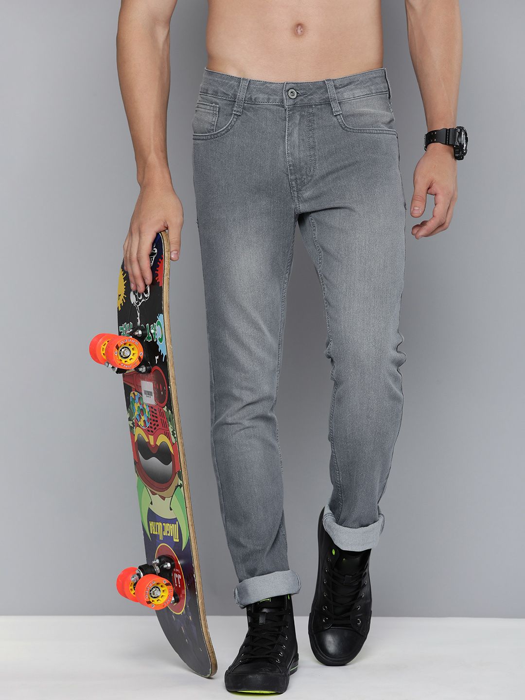 R Code by The Roadster Life Co Men Micheal Slim Fit Light Fade ...