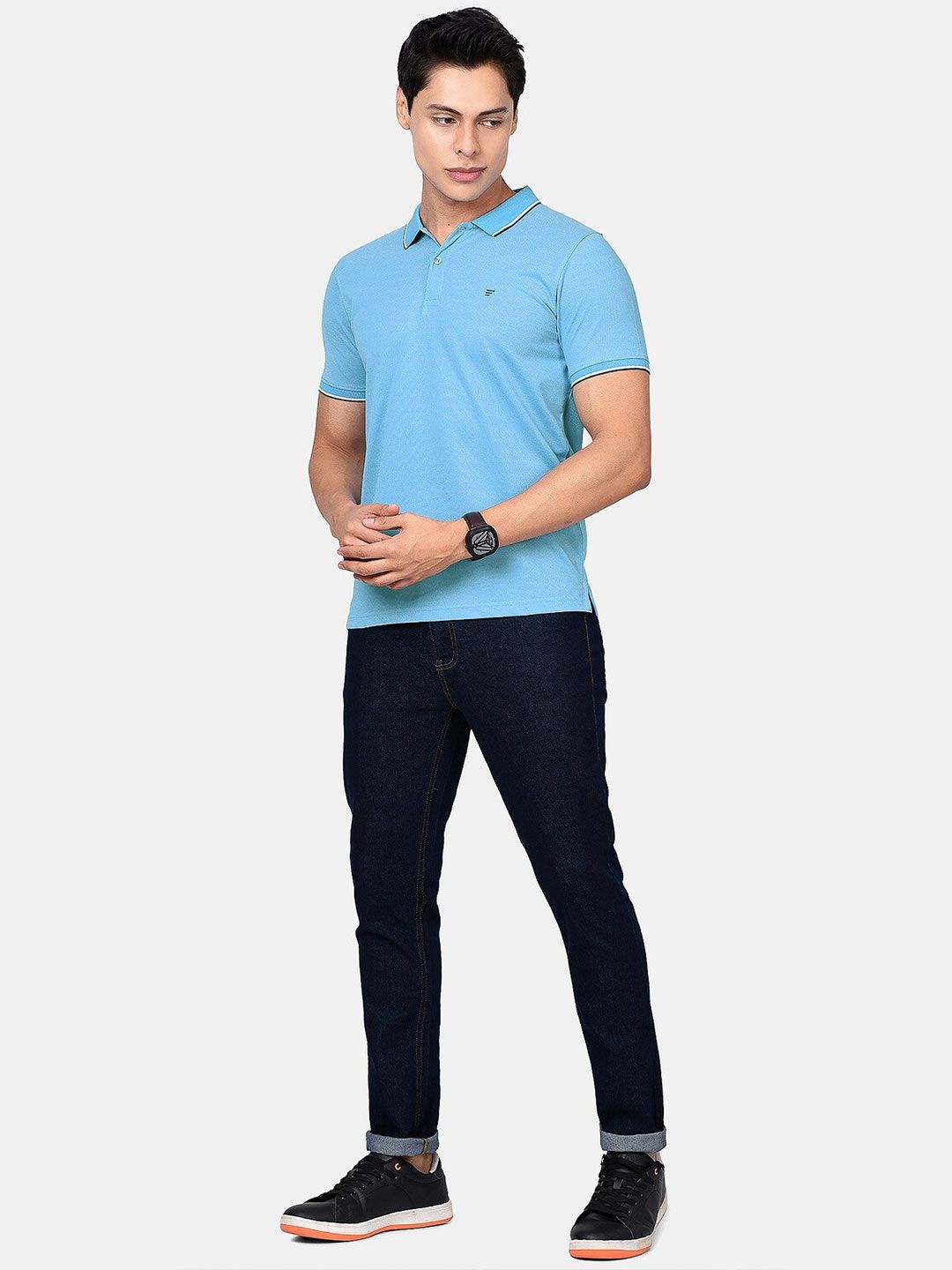Buy T Base Men Cotton Polo Collar T Shirt - Tshirts for Men 23623906 | Myntra