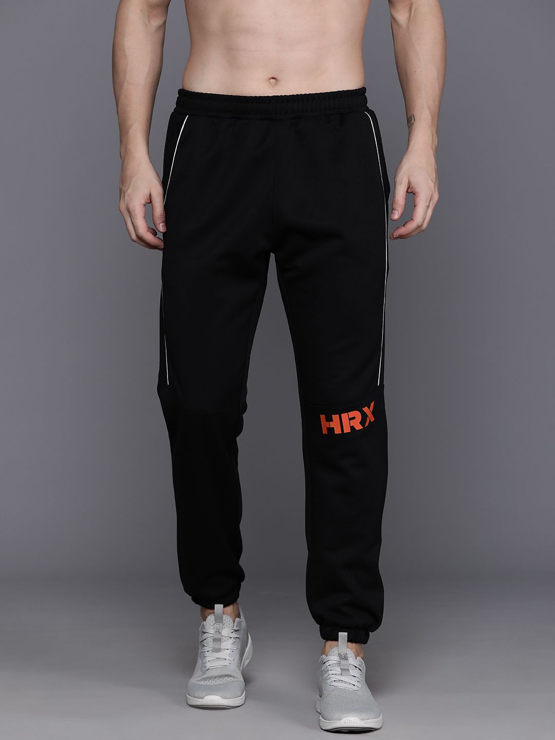 HRX by Hrithik Roshan Men Rapid-Dry Typography Training Joggers With ...