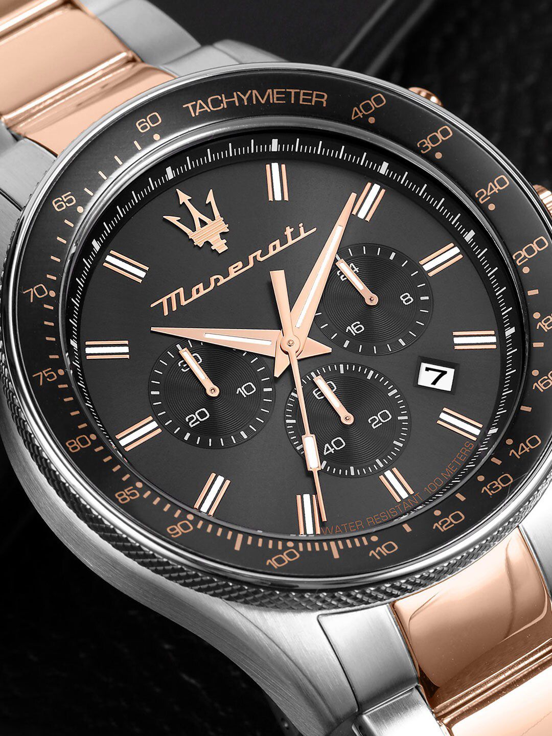 Maserati Men Stainless Steel Bracelet Style Straps Digital Watch ...