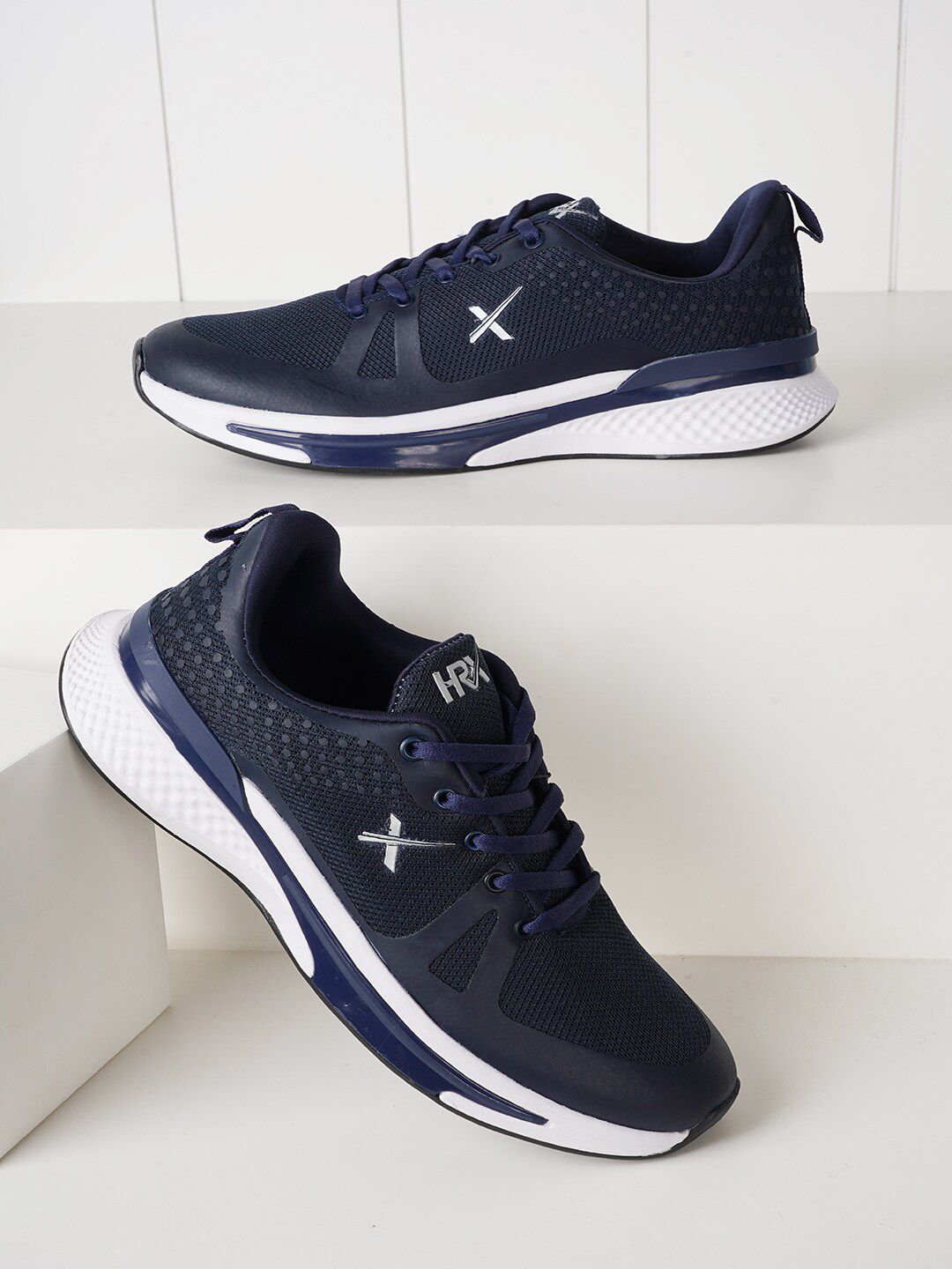 HRX by Hrithik Roshan Men Navy Blue Cushioning PSI Technology Running ...