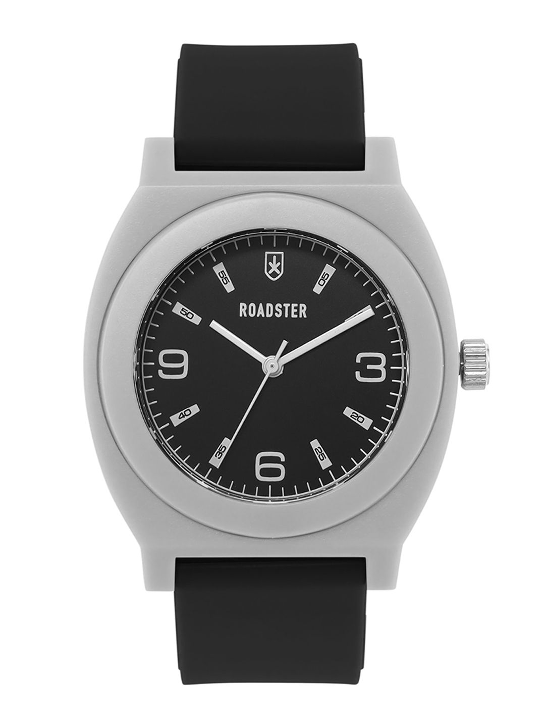 Roadster Men Grey & Black Round Analogue Watch - Price History