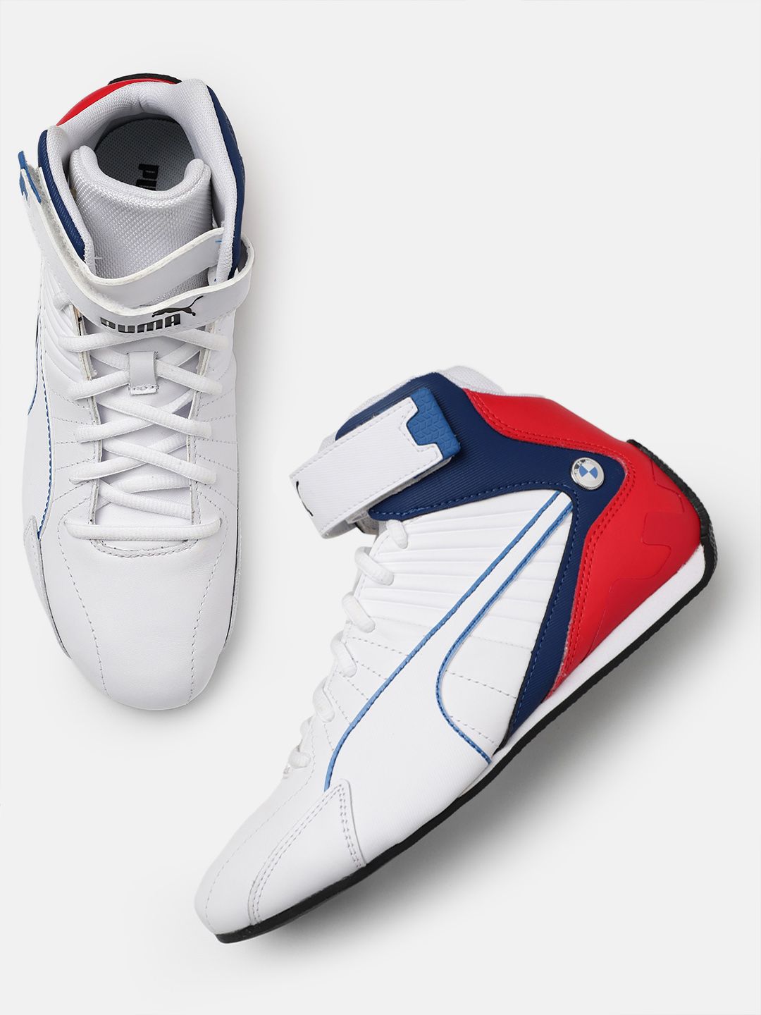 PUMA Motorsport Men Colourblocked BMW MMS Kart Cat Mid-Top Sneakers ...