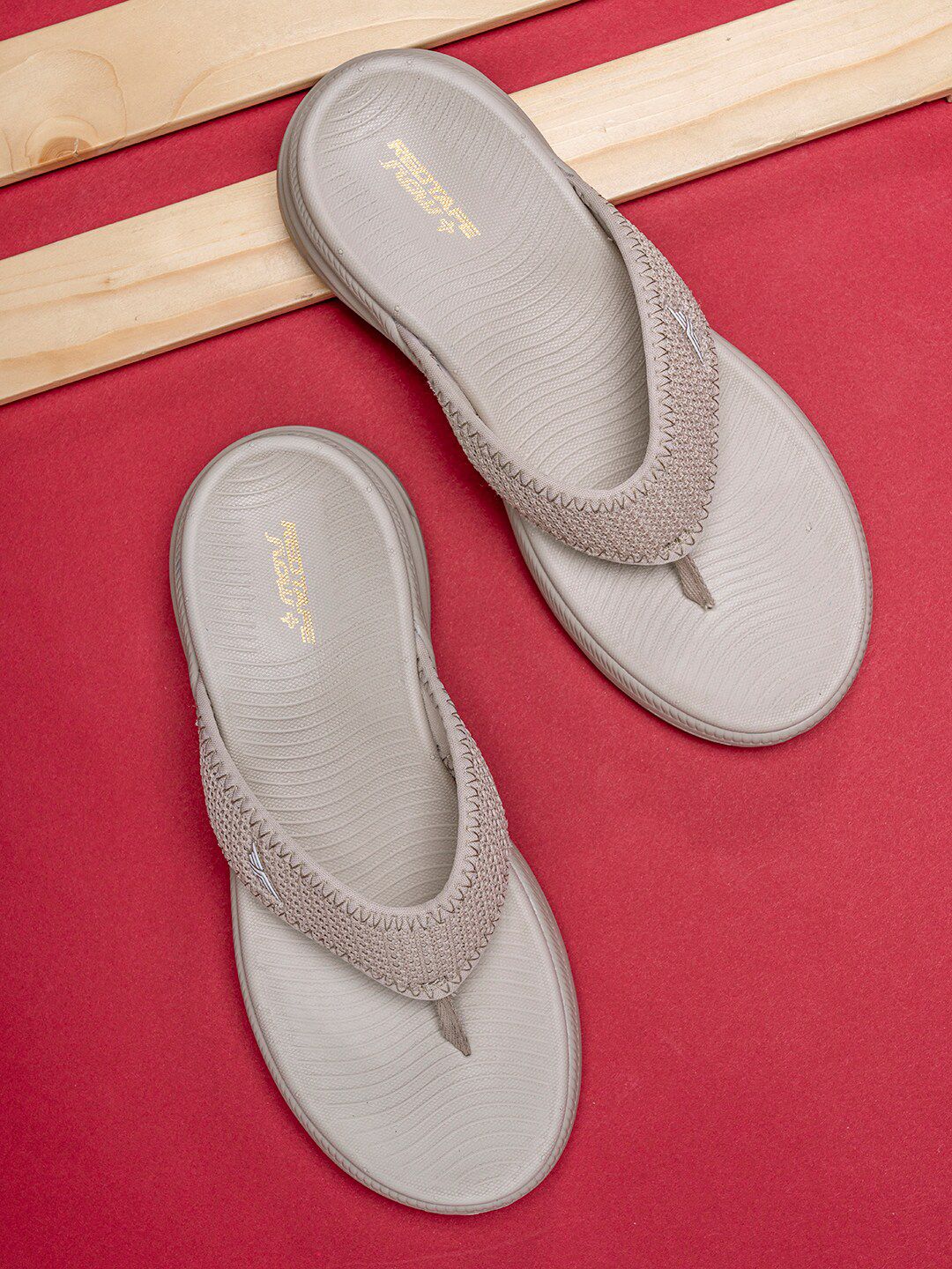 Red Tape Women Textured Thong Flip-Flops - Price History