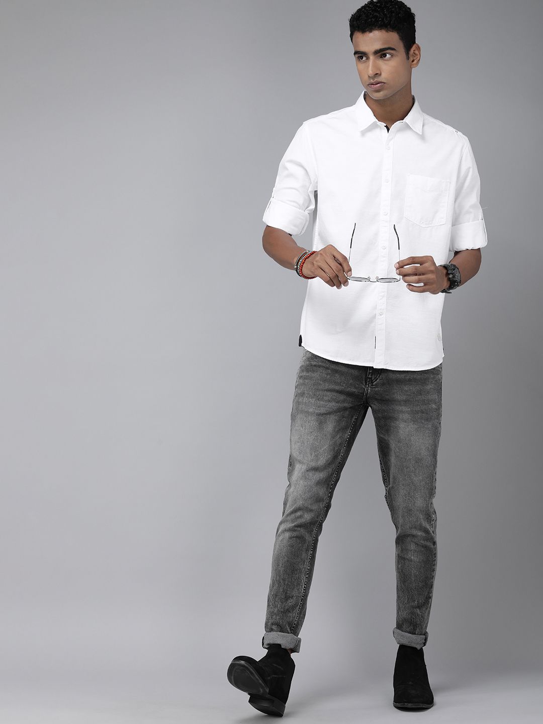 Buy The Roadster Life Co. Pure Cotton Casual Shirt - Shirts for Men 24329278 | Myntra