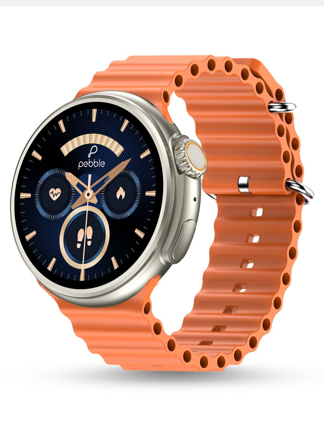 pebble Orange Forte Smartwatch with 1.5" HD Display - Price History