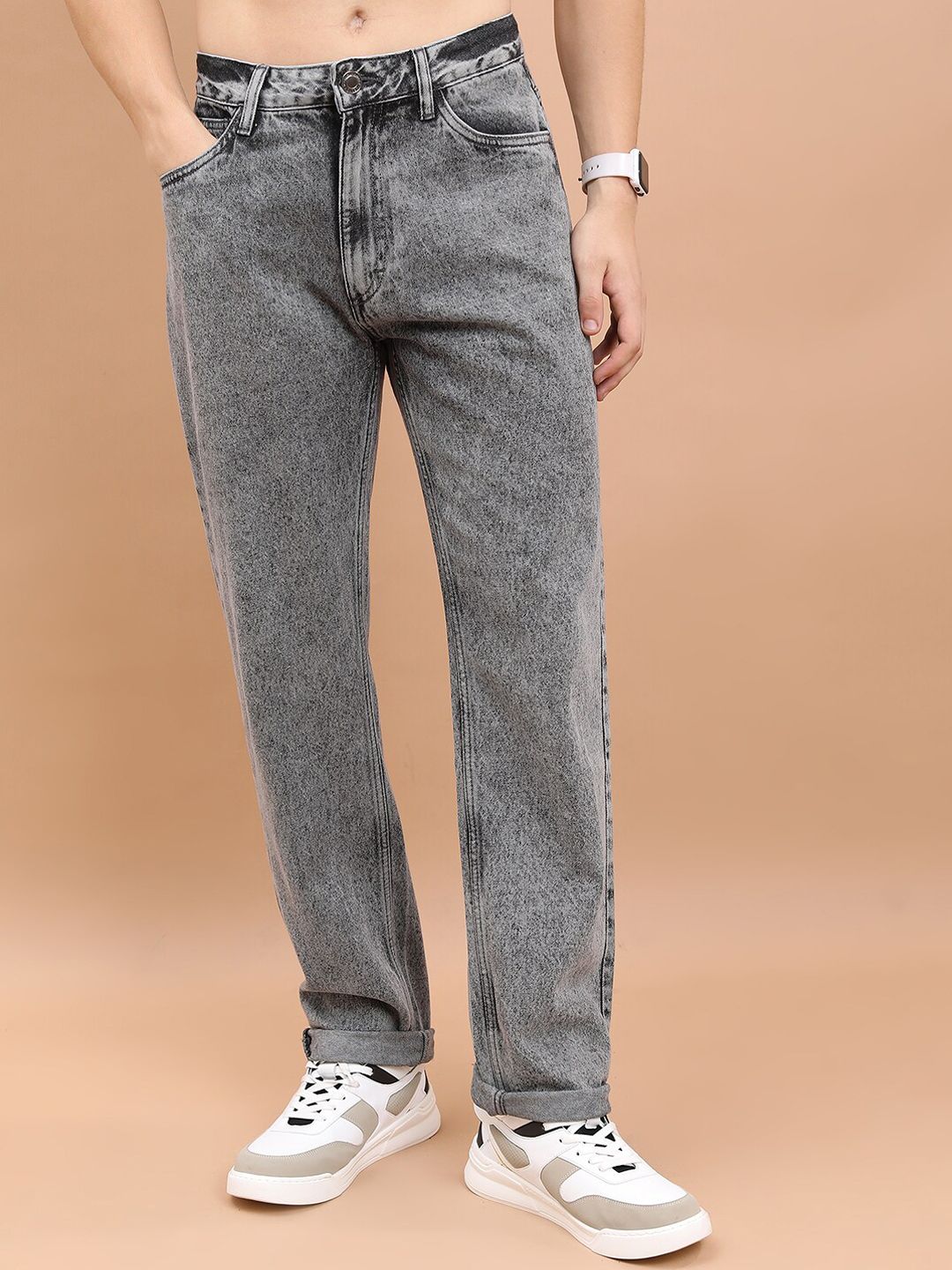 HIGHLANDER Men Straight Fit Heavy Fade Cotton Jeans - Price History