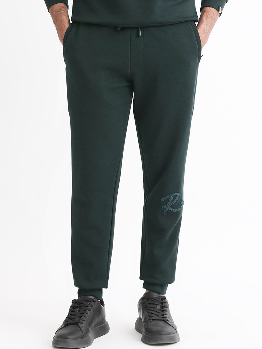 RARE RABBIT Men Cotton Mid-Rise Slim-Fit Joggers - Price History