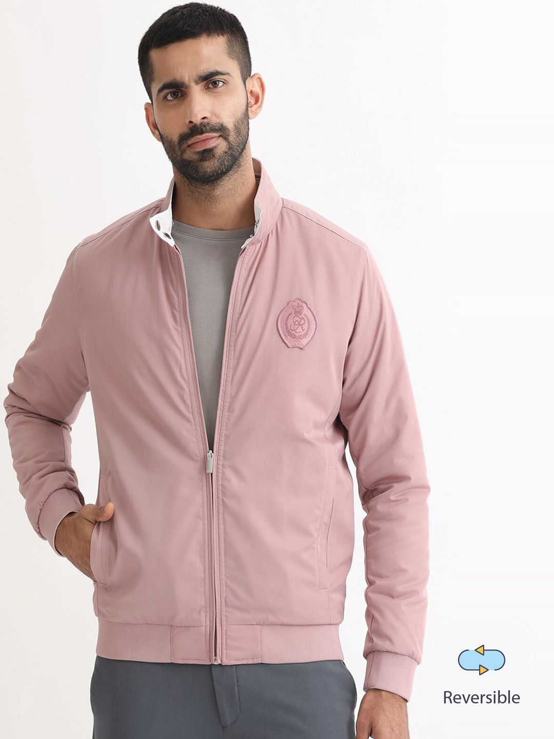 RARE RABBIT Mock Collar Long Sleeves Bomber - Price History