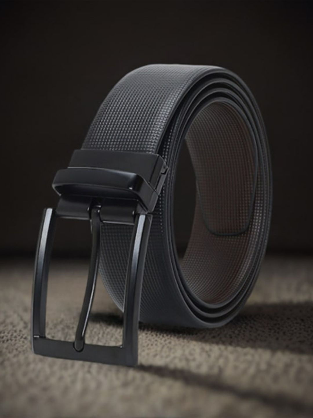 Roadster Men Textured Italian Leather Reversible Formal Belt - Price ...