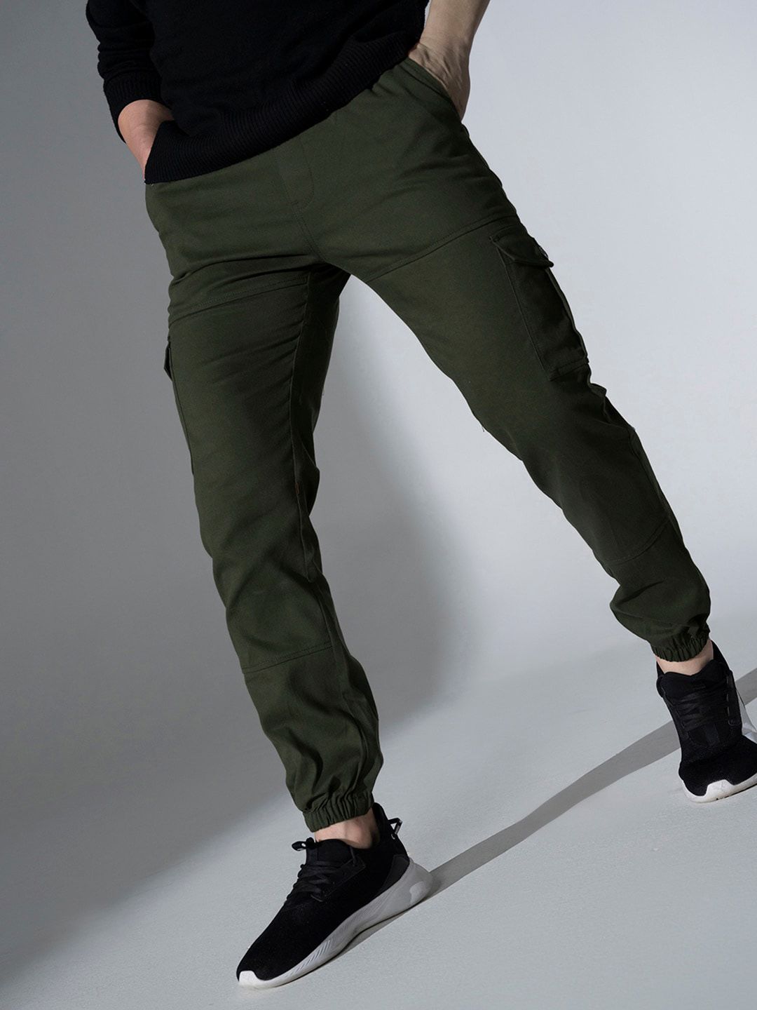 Hubberholme Men Smart Mid Rise Easy Wash Joggers - Price History