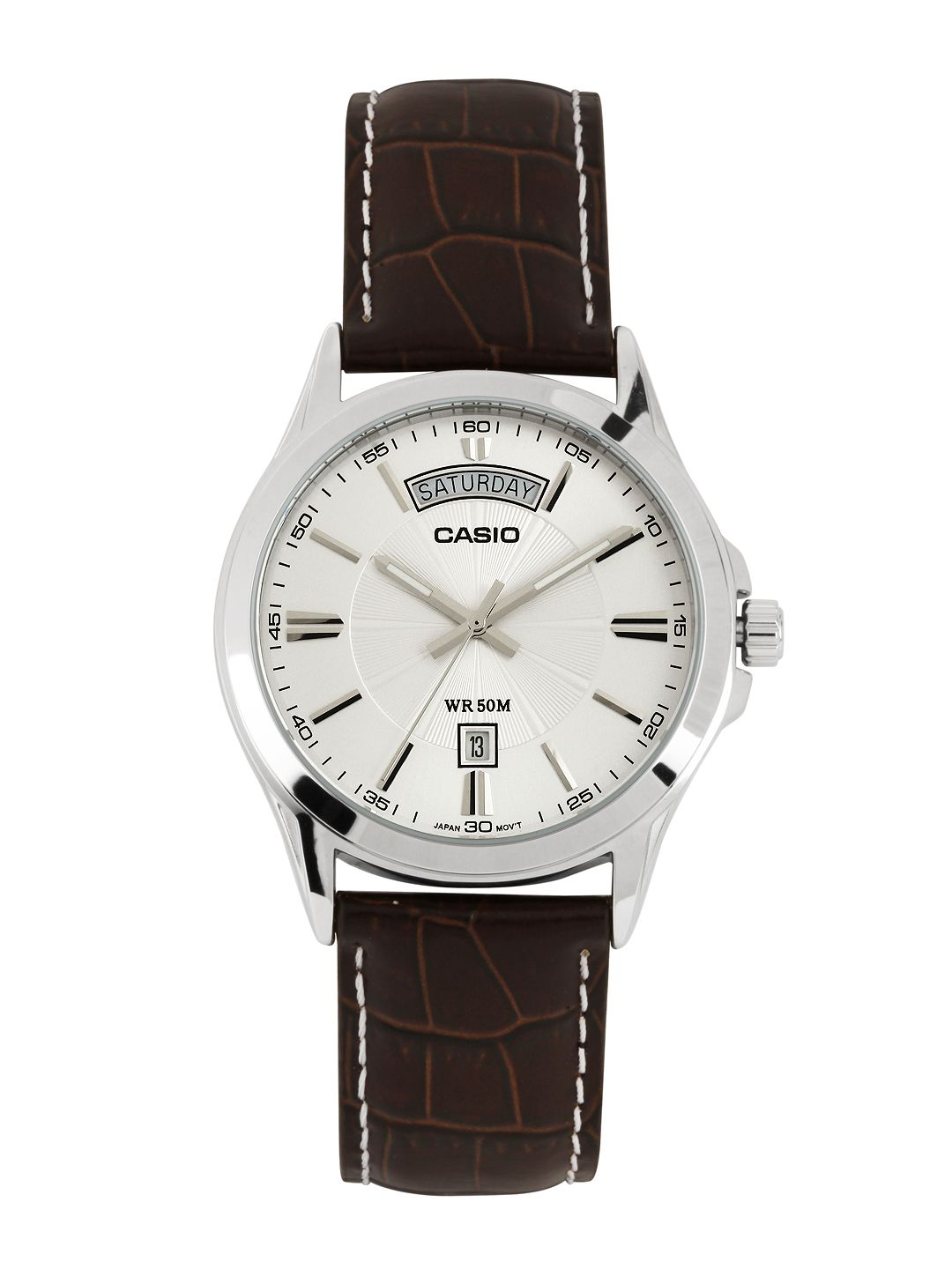 Casio Enticer Men White Analogue watch A845 MTP-1381L-7AVDF - Price History