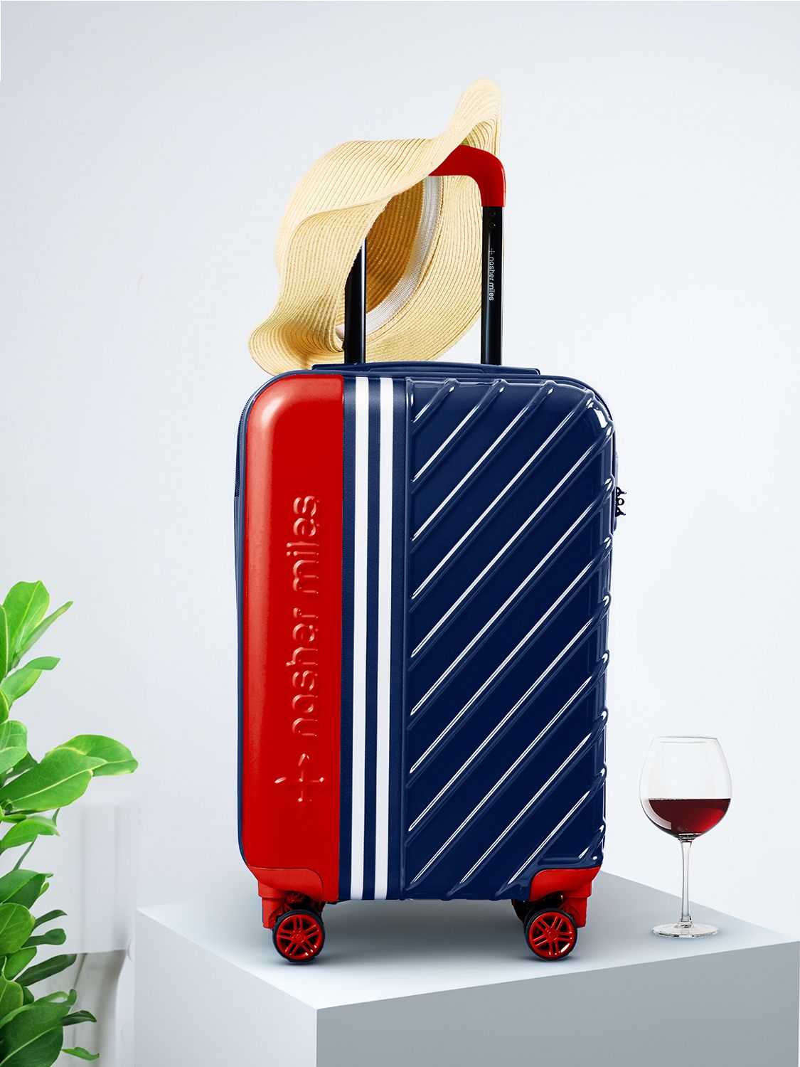 Nasher Miles Vegas Red Hard-Sided Cabin Trolley Bag - Price History