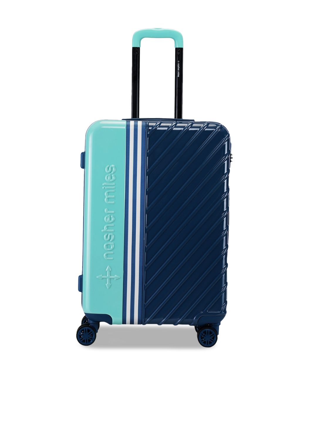 Nasher Miles Vegas Hard-Sided Colourblocked Medium Trolley Suitcase ...