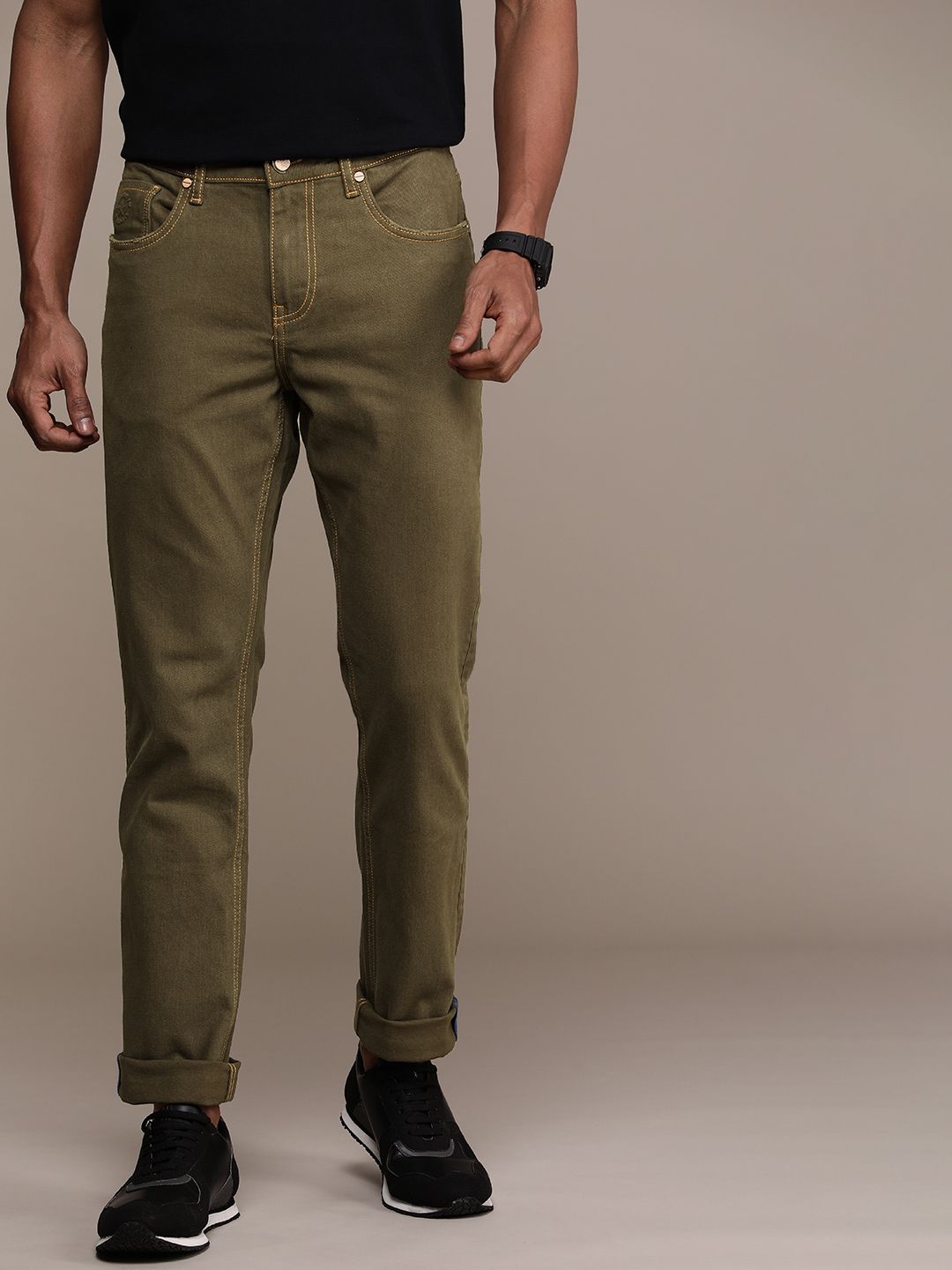 FORCE IX Men Slim Fit Mid-Rise Stretchable Jeans - Price History