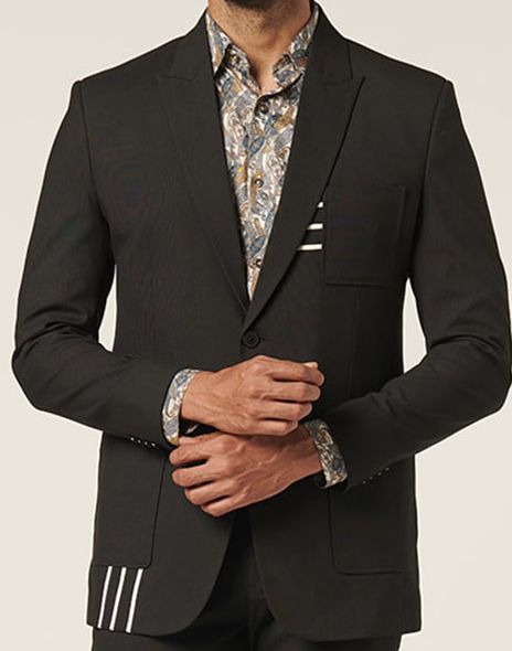 Buy MR BUTTON Single Breasted Slim Fit Casual Blazer - Blazers for Men 25689716 | Myntra