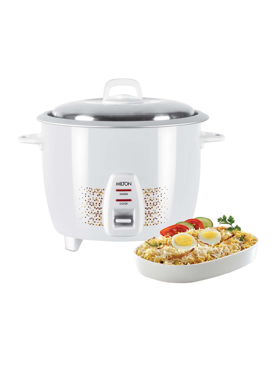 Milton Euroline Prime White Electric Rice Cooker With Cooking Bowl 1 ...