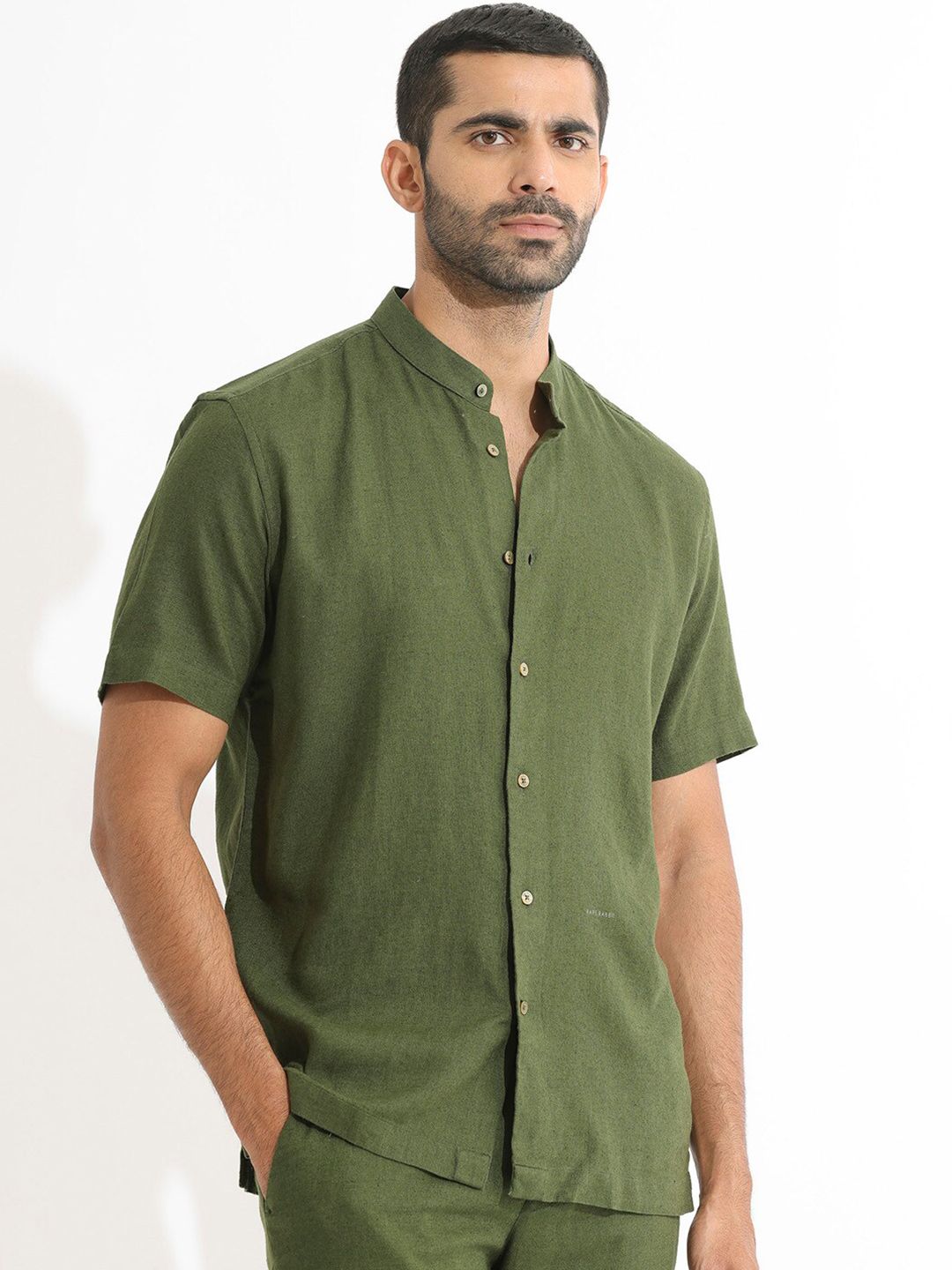 RARE RABBIT Slim Fit Classic Linen Casual Shirt - Price History