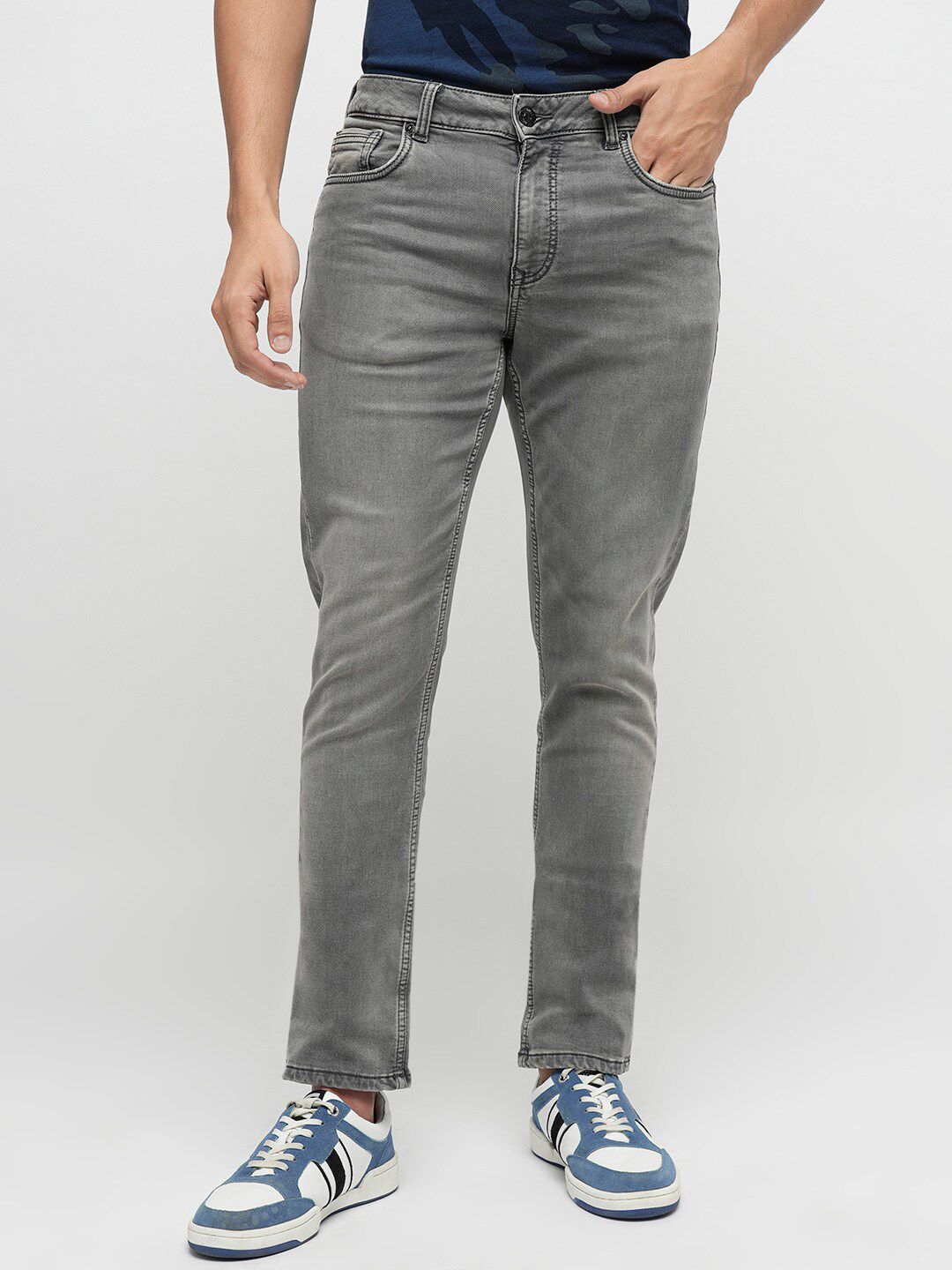 Jack & Jones Men Slim Fit Light Fade Comfort Stretchable Jeans - Price ...