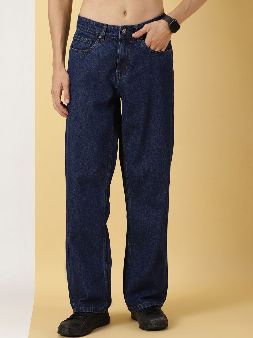 Thomas Scott Men Comfort Relaxed Fit Clean Look Pure Cotton Baggy Jeans ...