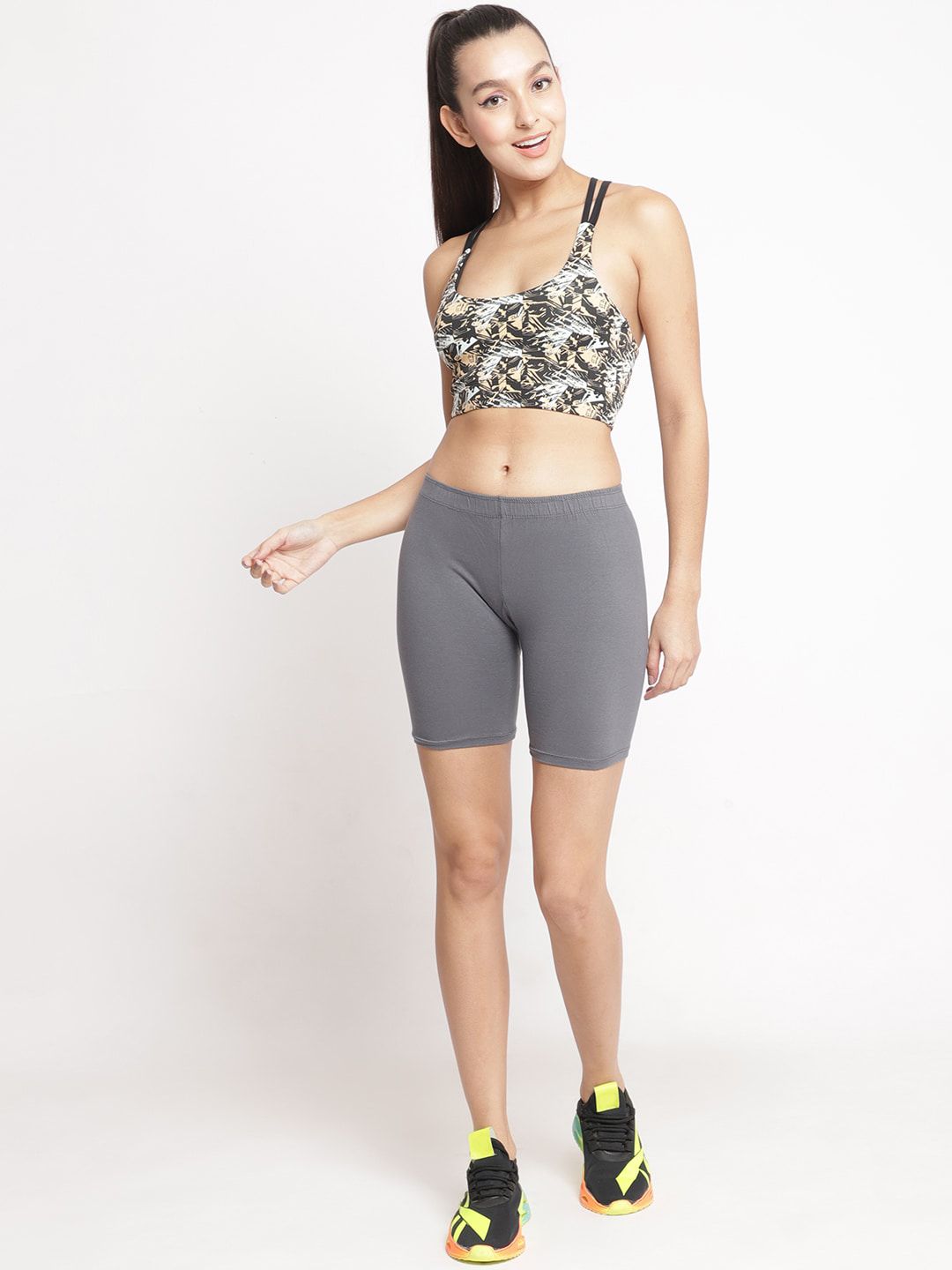 Buy GRACIT Women Pack Of 2 Skinny Fit Cycling Sports Shorts - Shorts for Women 27852794 | Myntra