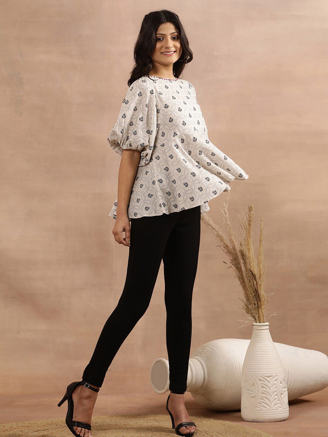 Buy W Ethnic Motifs Printed A Line Top - Tops for Women 28276696 | Myntra