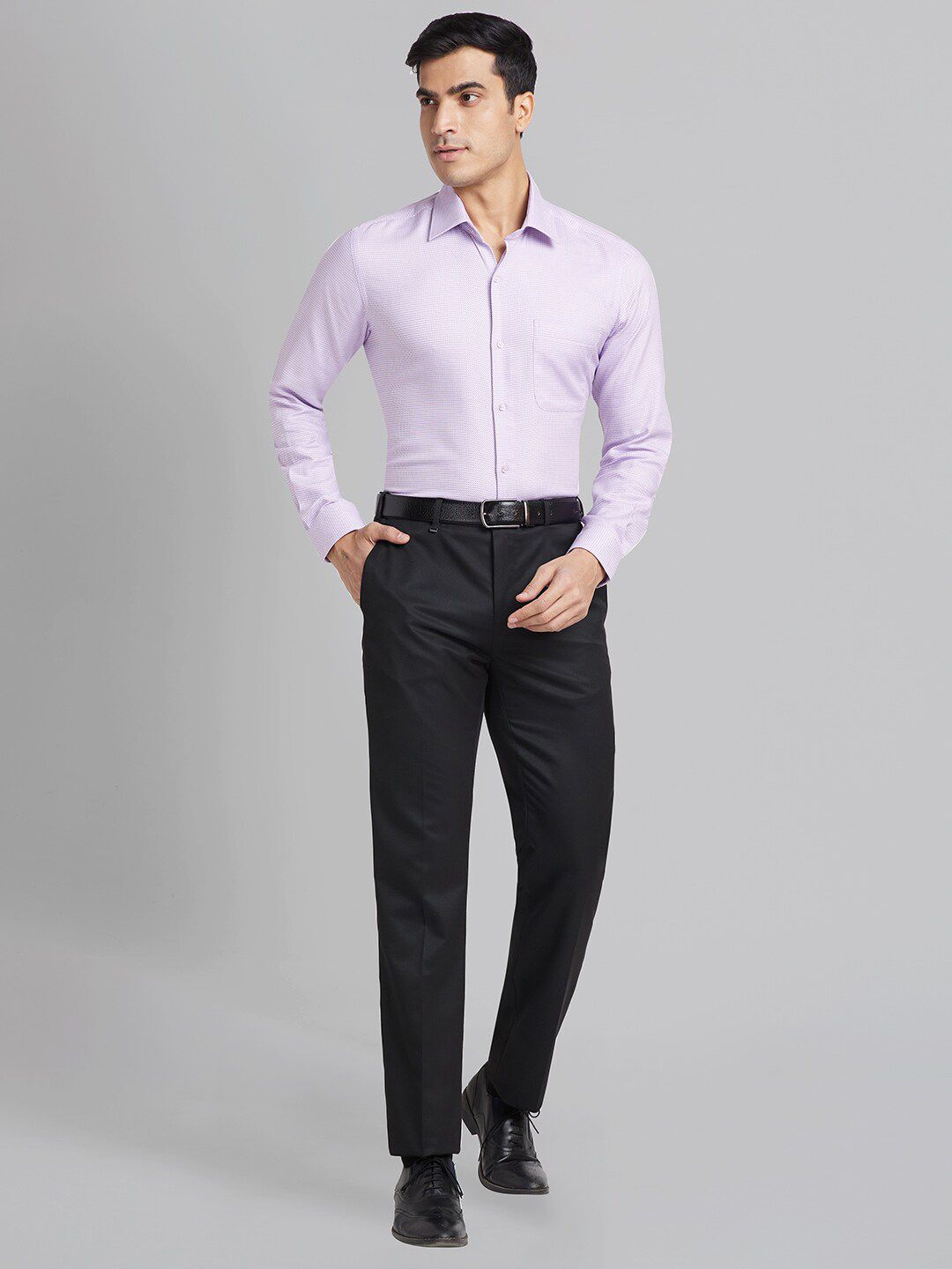 Buy Raymond Self Designed Cotton Contemporary Fit Formal Shirt - Shirts ...