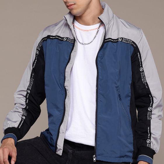 Buy The Roadster Lifestyle Co. Typography Tailored Jacket - Jackets for ...