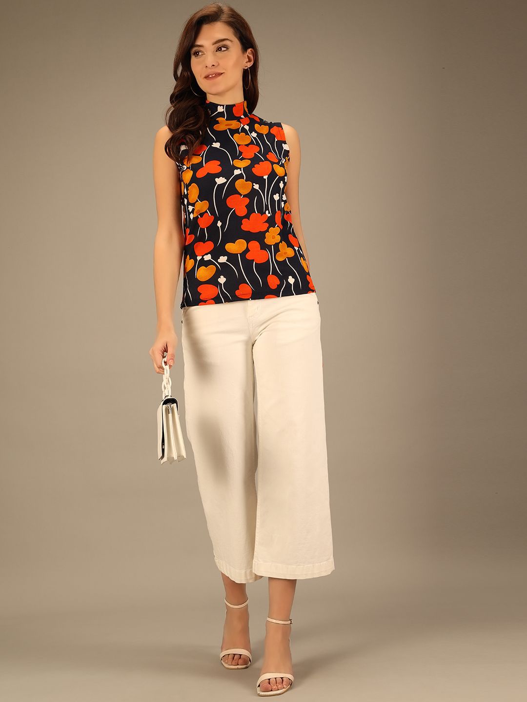 Buy TANDUL Women Floral Printed Cotton Crepe Top - Tops for Women ...