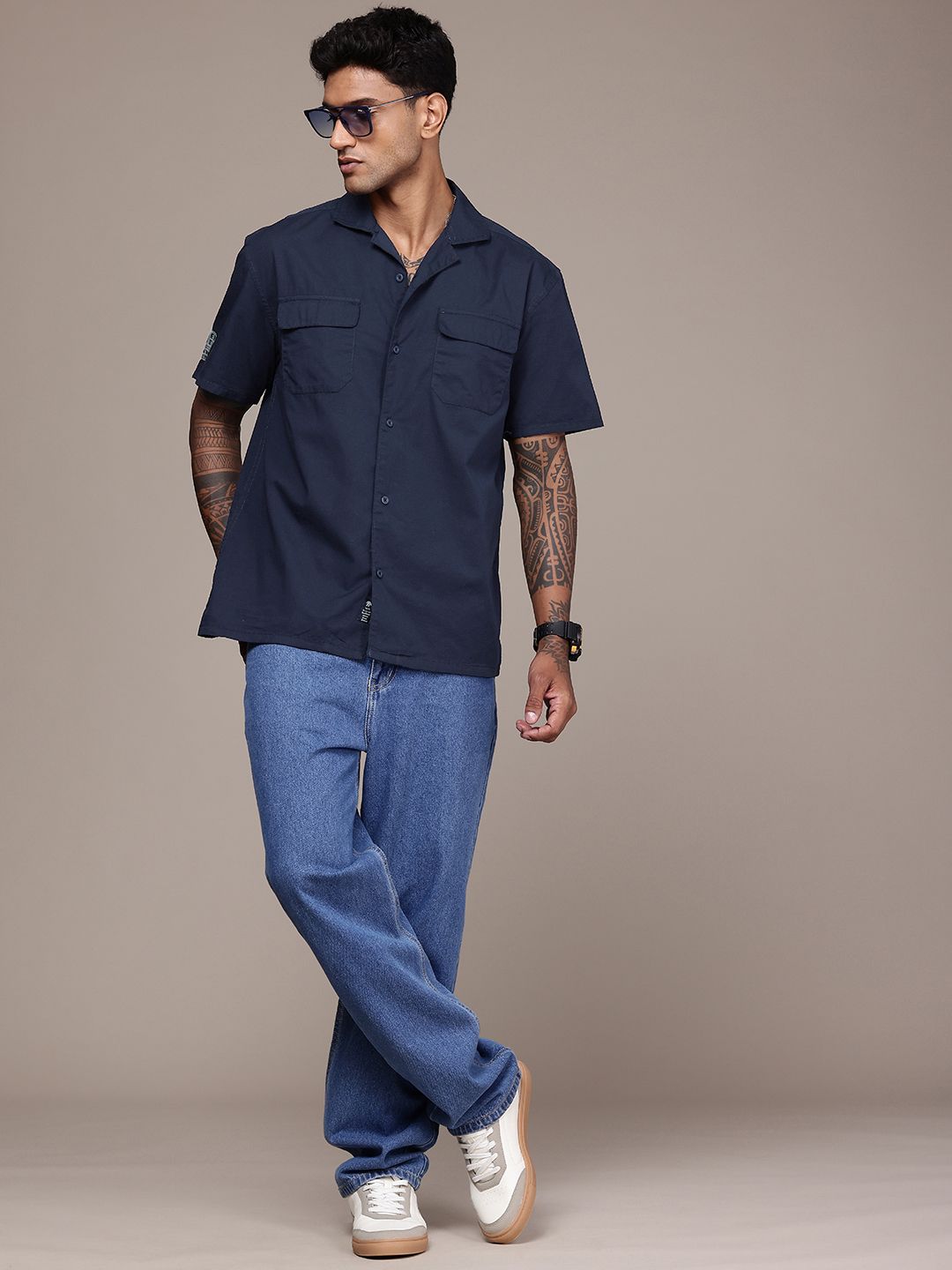 Buy The Roadster Life Co. Pure Cotton Relaxed Fit Opaque Casual Shirt - Shirts for Men 29902110 ...