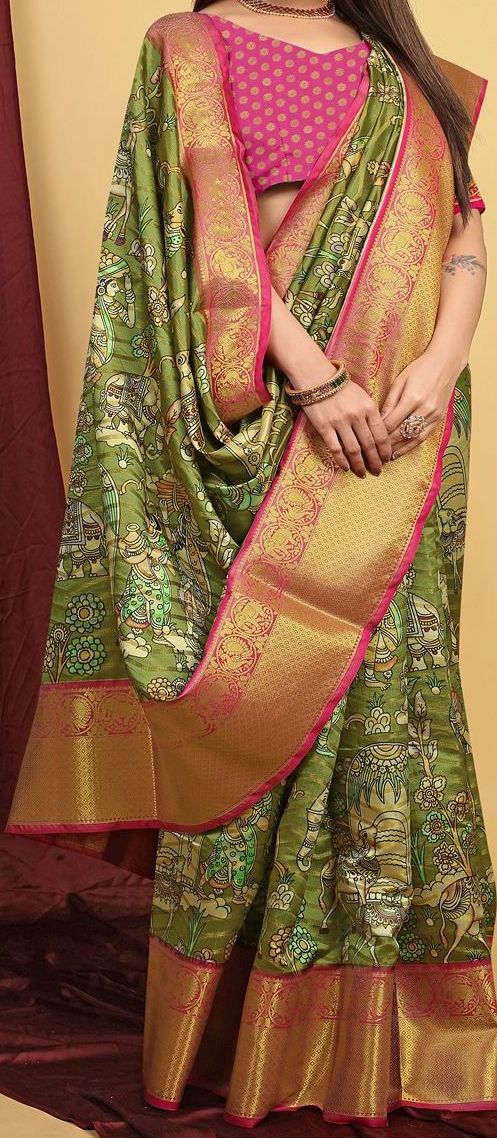 Buy SGF11 Woven Design Heavy Zari Work Kanjeevaram Silk Saree - Sarees ...