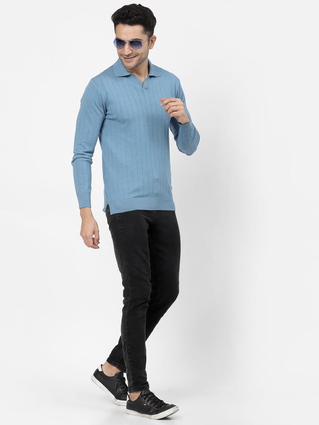 Buy Kalt Men Solid Polo Collar Cotton T Shirt - Tshirts for Men ...