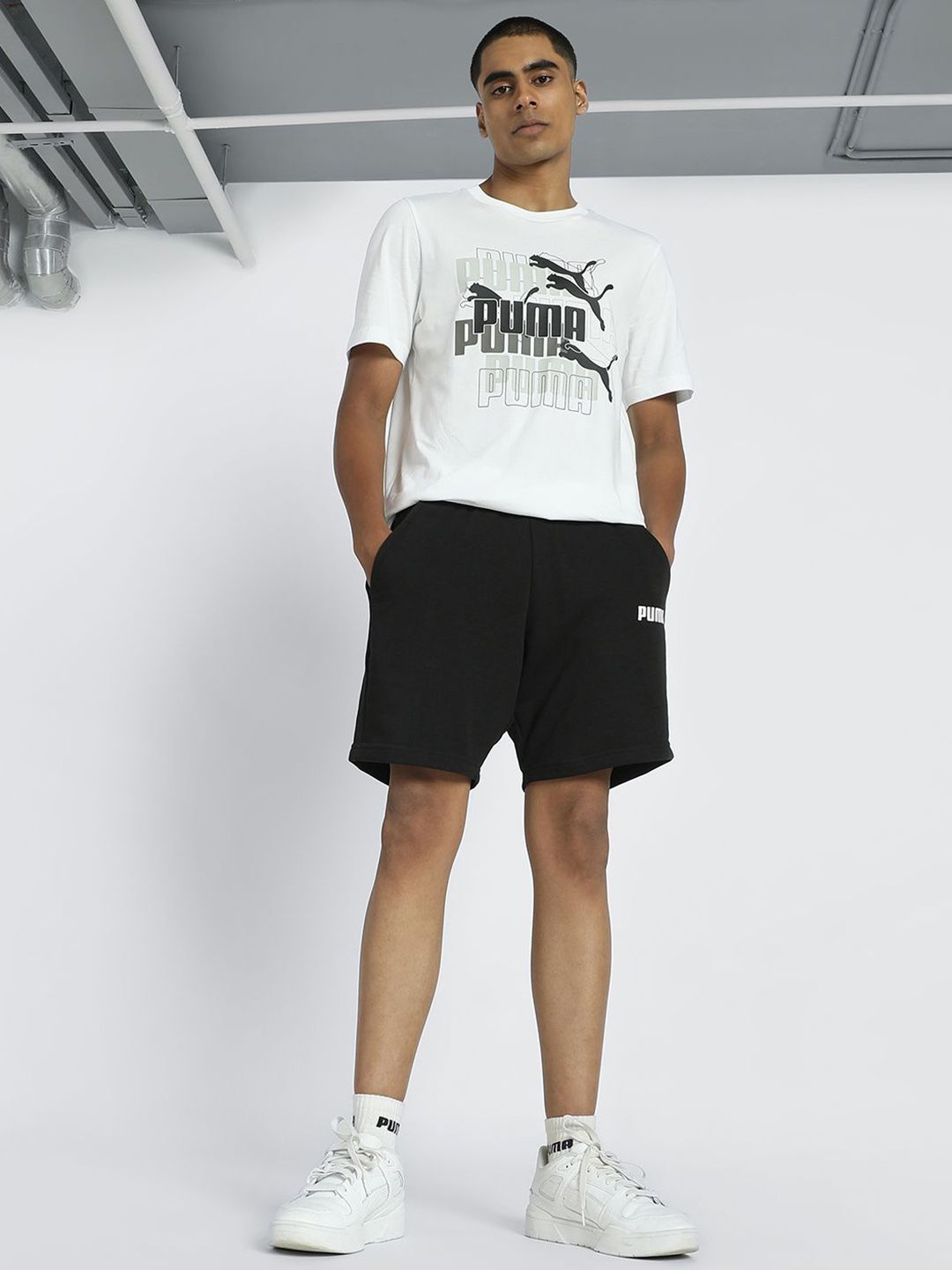 Buy Puma Essential Sweat 8" Men's Shorts - Shorts for Men 30193850 | Myntra