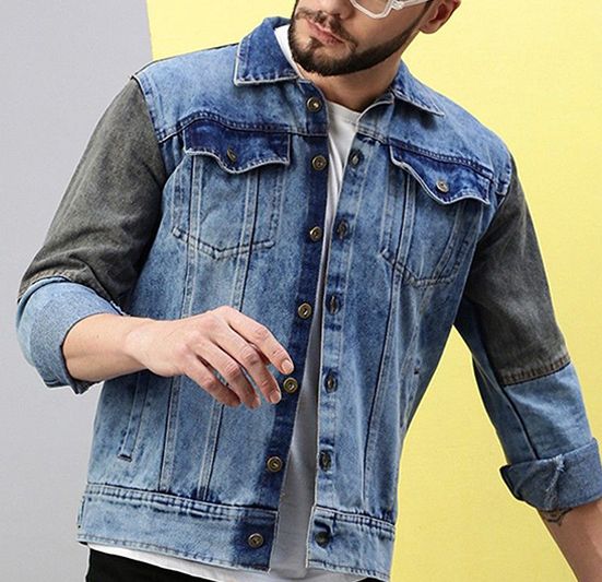 Buy VOXATI Men Washed Crop Denim Jacket - Jackets for Men 30364353 | Myntra
