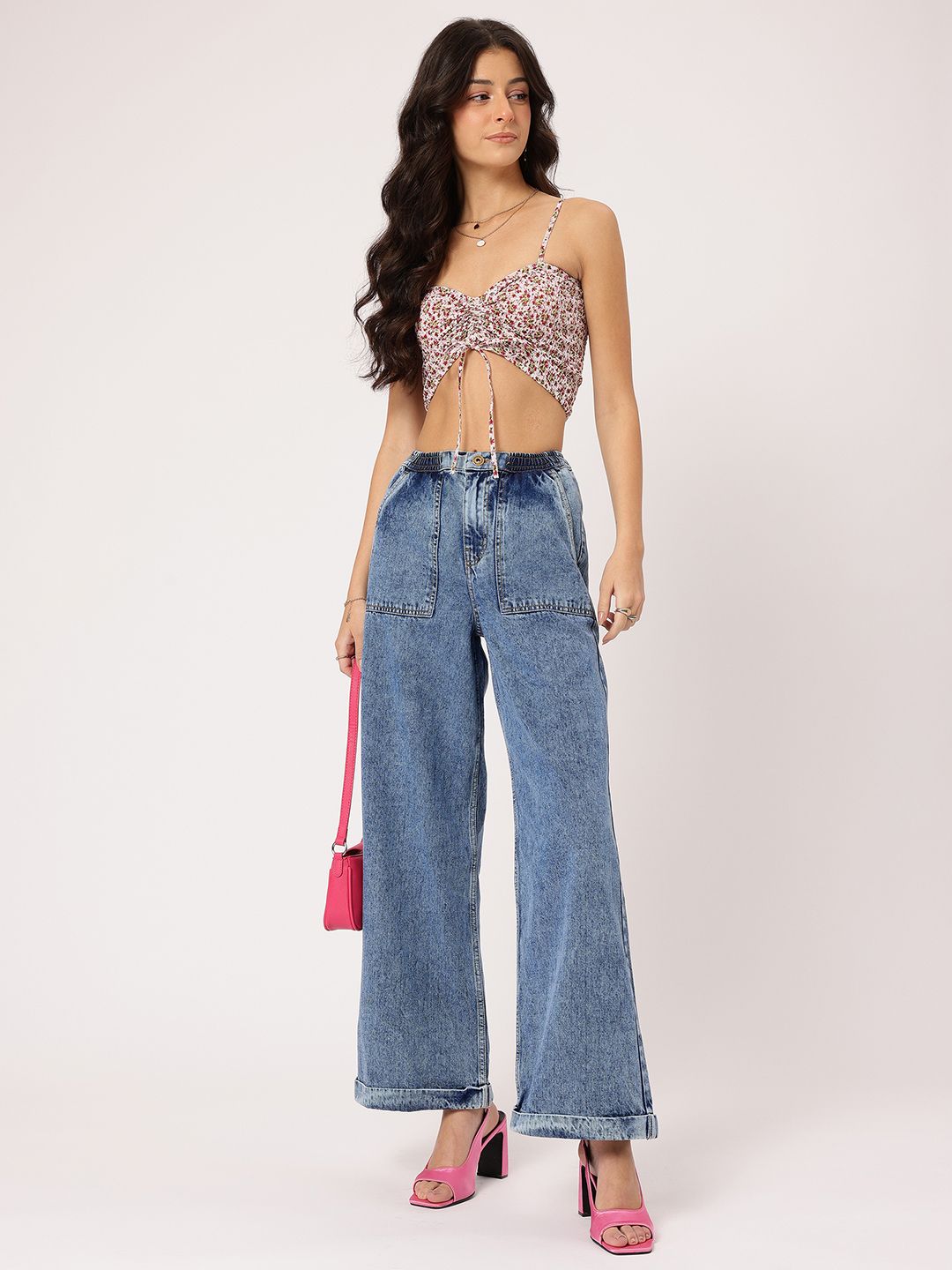 Buy DressBerry Women Fresh Takes Wide Leg Jeans - Jeans for Women ...