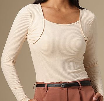Buy Chemistry Ribbed Fitted Top - Tops for Women 31112577 | Myntra