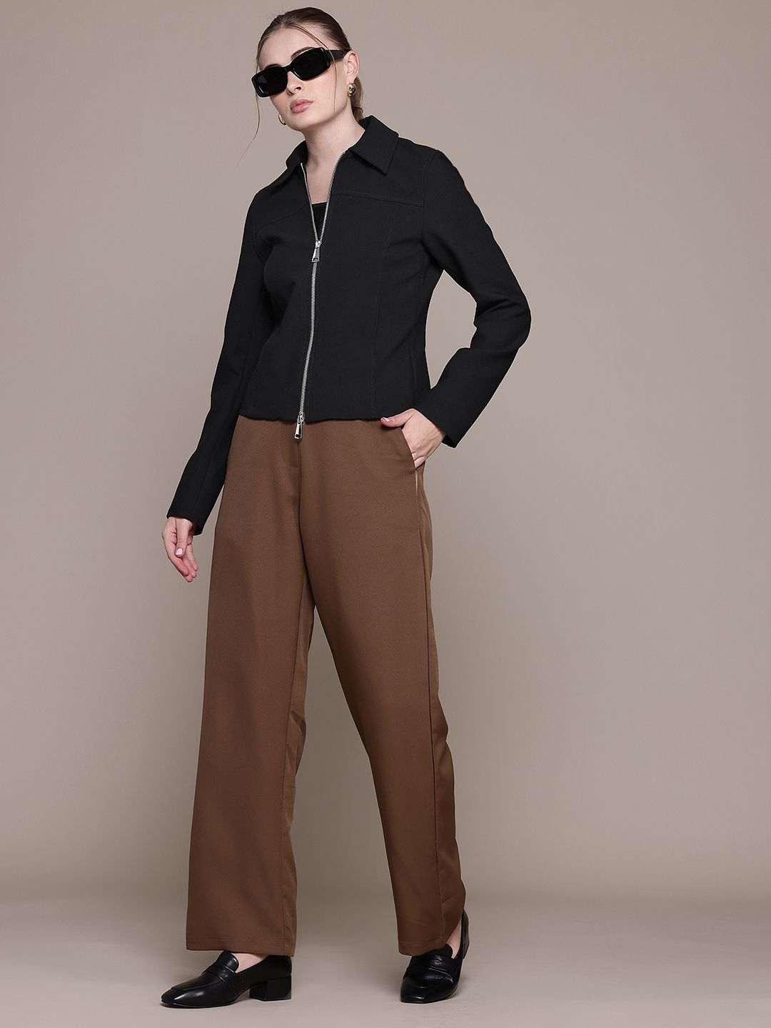 Buy MANGO Tailored Jacket With Double Zip - Jackets for Women 31160872 ...